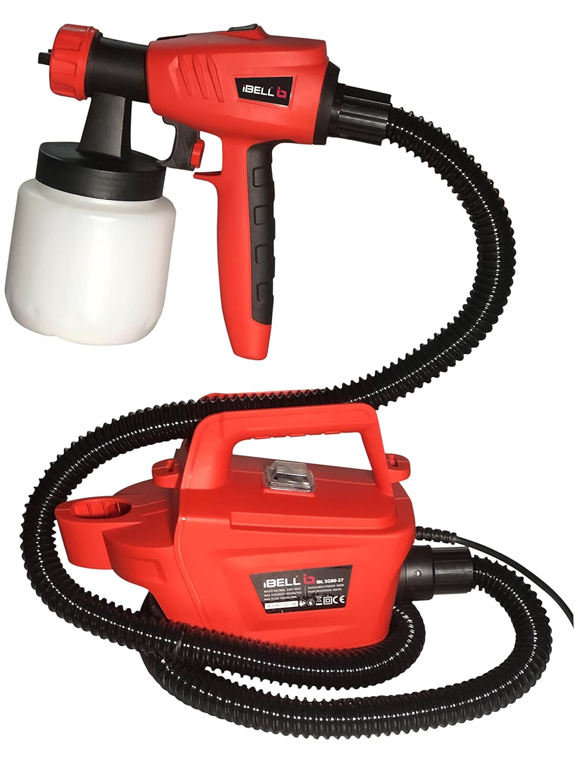 IBELL HVLP Paint Sprayer SG80-27, 800W, Copper Armature, Maximum Flow ...