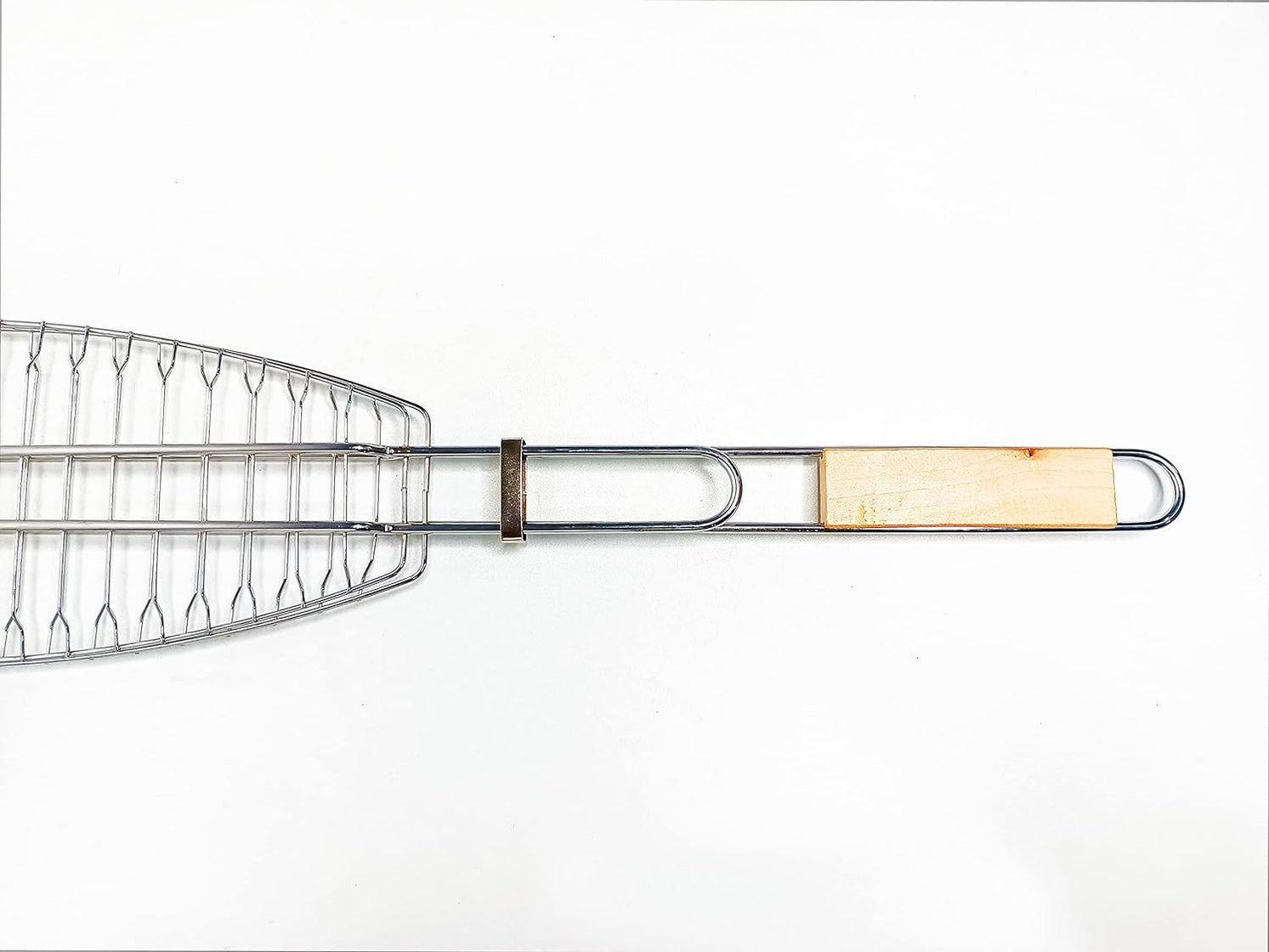 iBELL CB-17A Stainless Steel BBQ Fish Grill Net Basket | Portable Barb ...
