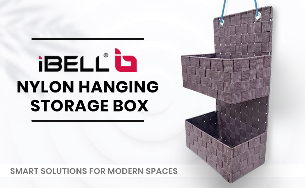 Material: Nylon Design: Hanging storage box Pattern: Purple Polka dots ...