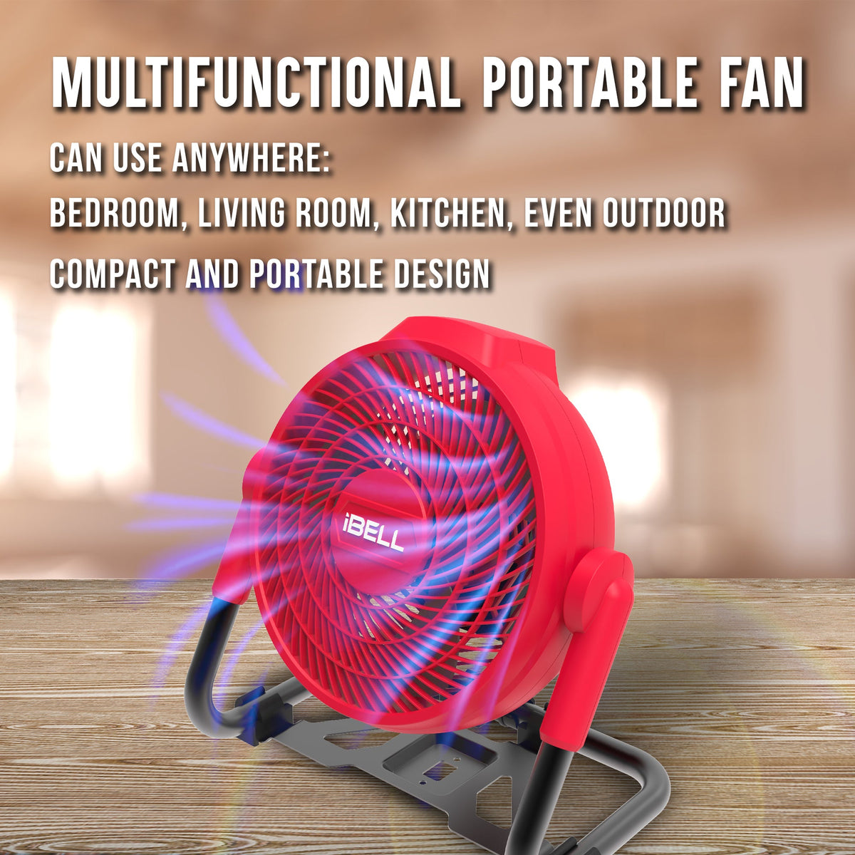 IBELL One Power Series CF24-05 Cordless Portable Fan without Battery a ...
