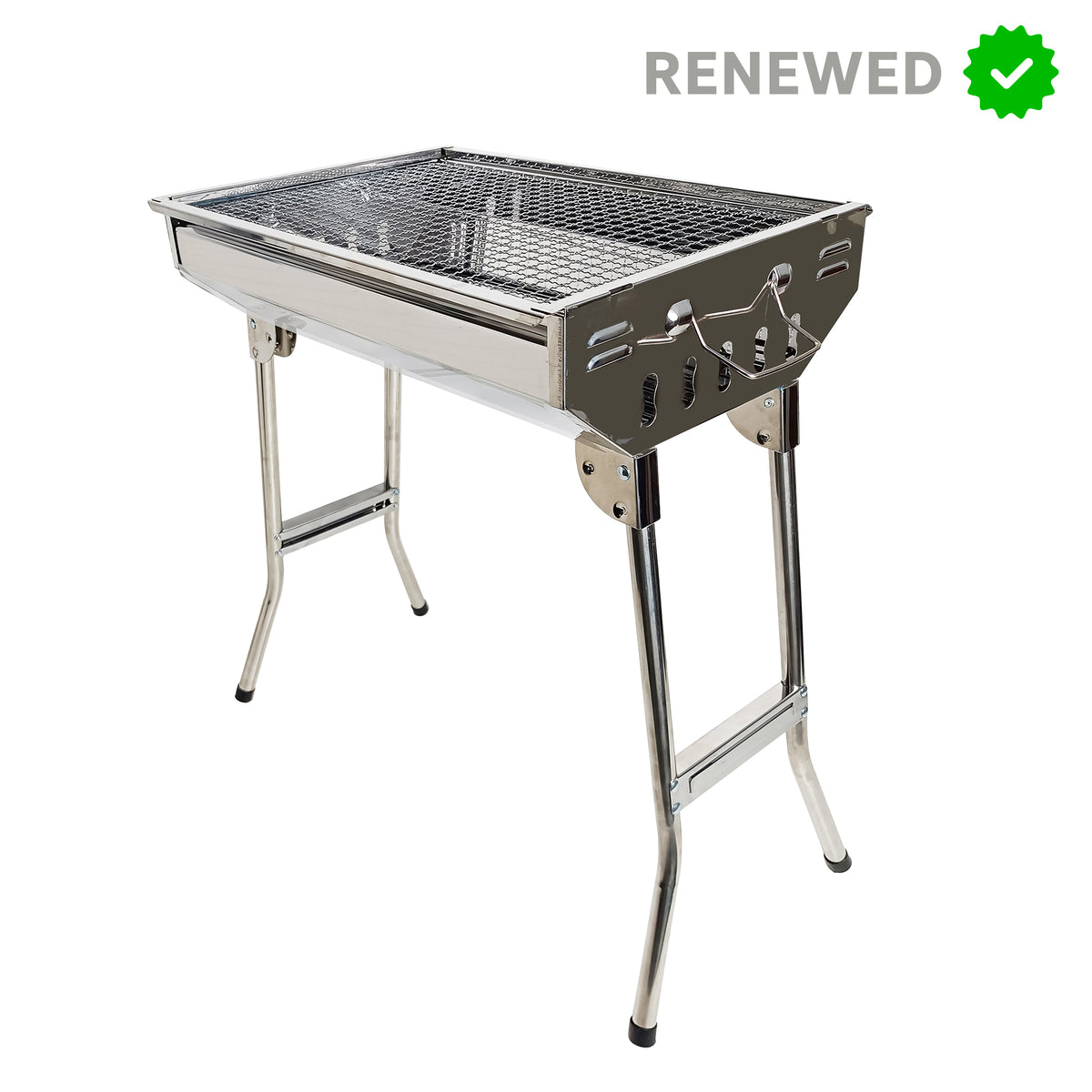 Renewed-IBELL CA-11 Foldable Stainless Steel Charcoal Barbeque And Tan ...