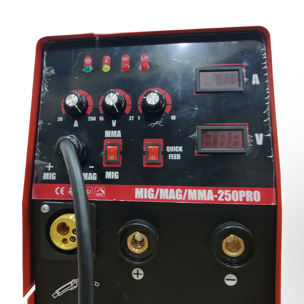 IBELL M250 PRO,250Amp, MIG/MAG/MMA 3 in 1 Multi process 3phase Welding ...