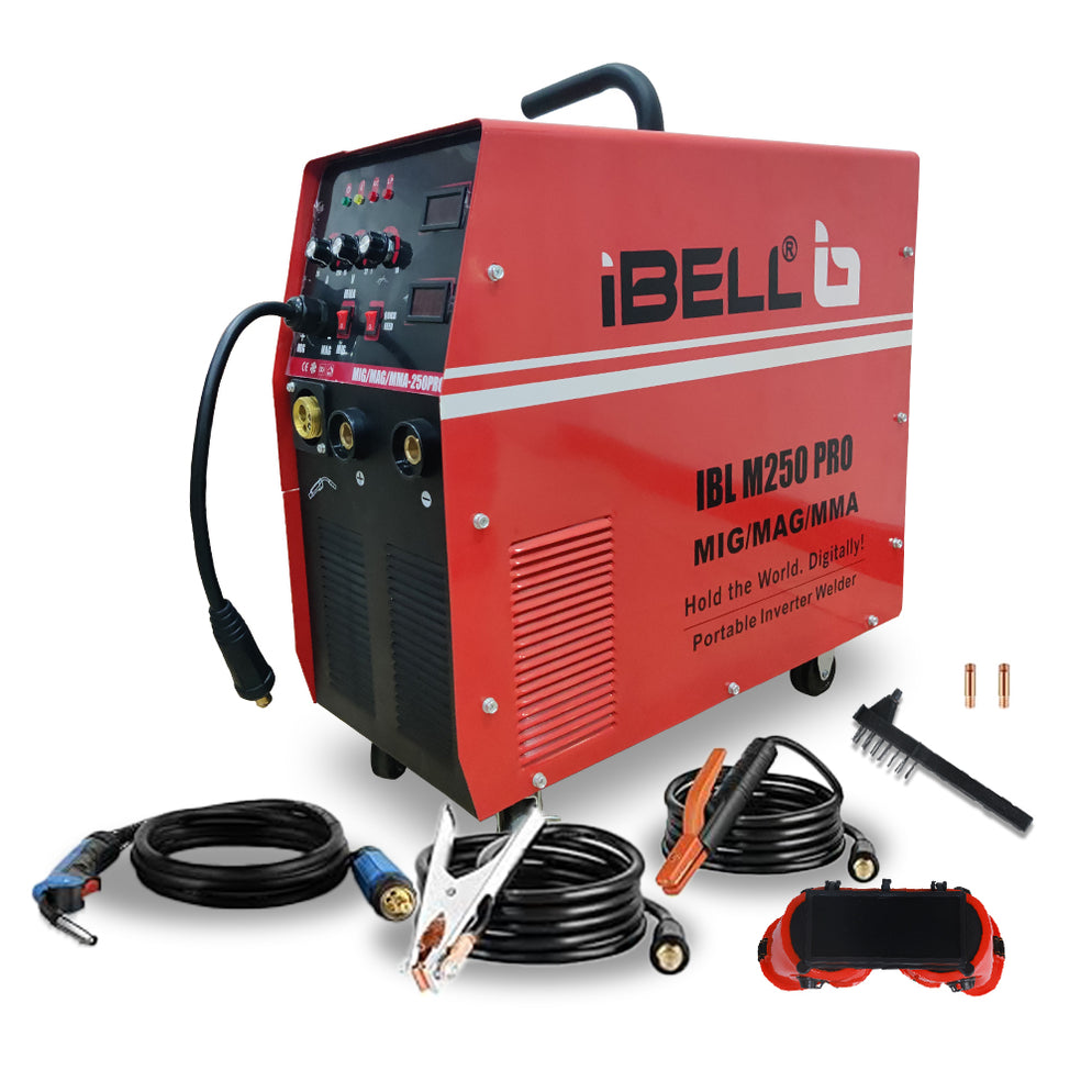 IBELL M250 PRO,250Amp, MIG/MAG/MMA 3 in 1 Multi process 3phase Welding ...