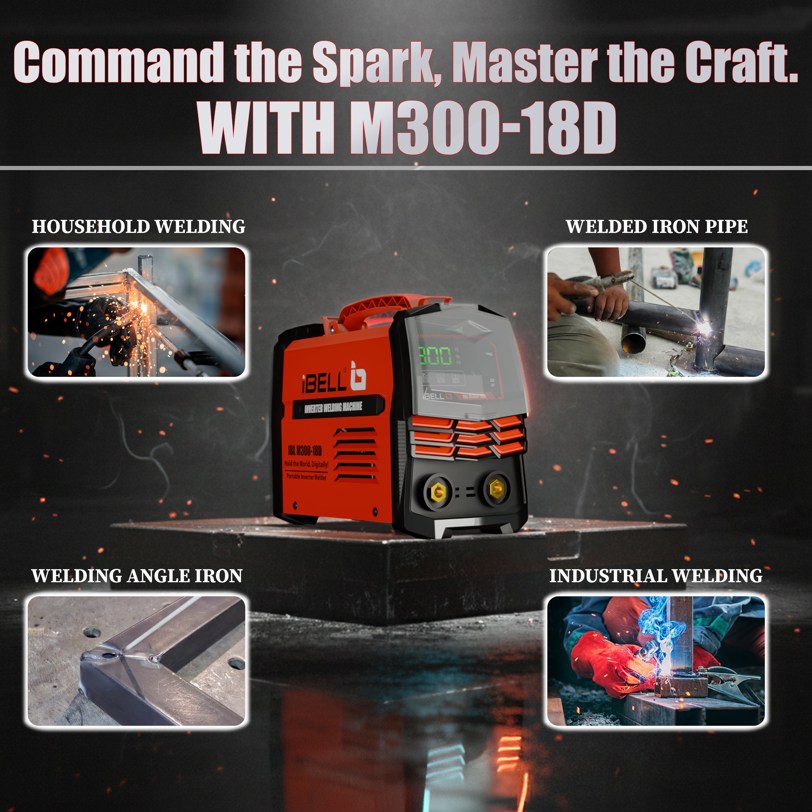 iBELL IBL M300-18D Inverter ARC Welding Machine 300A | IGBT Technology ...