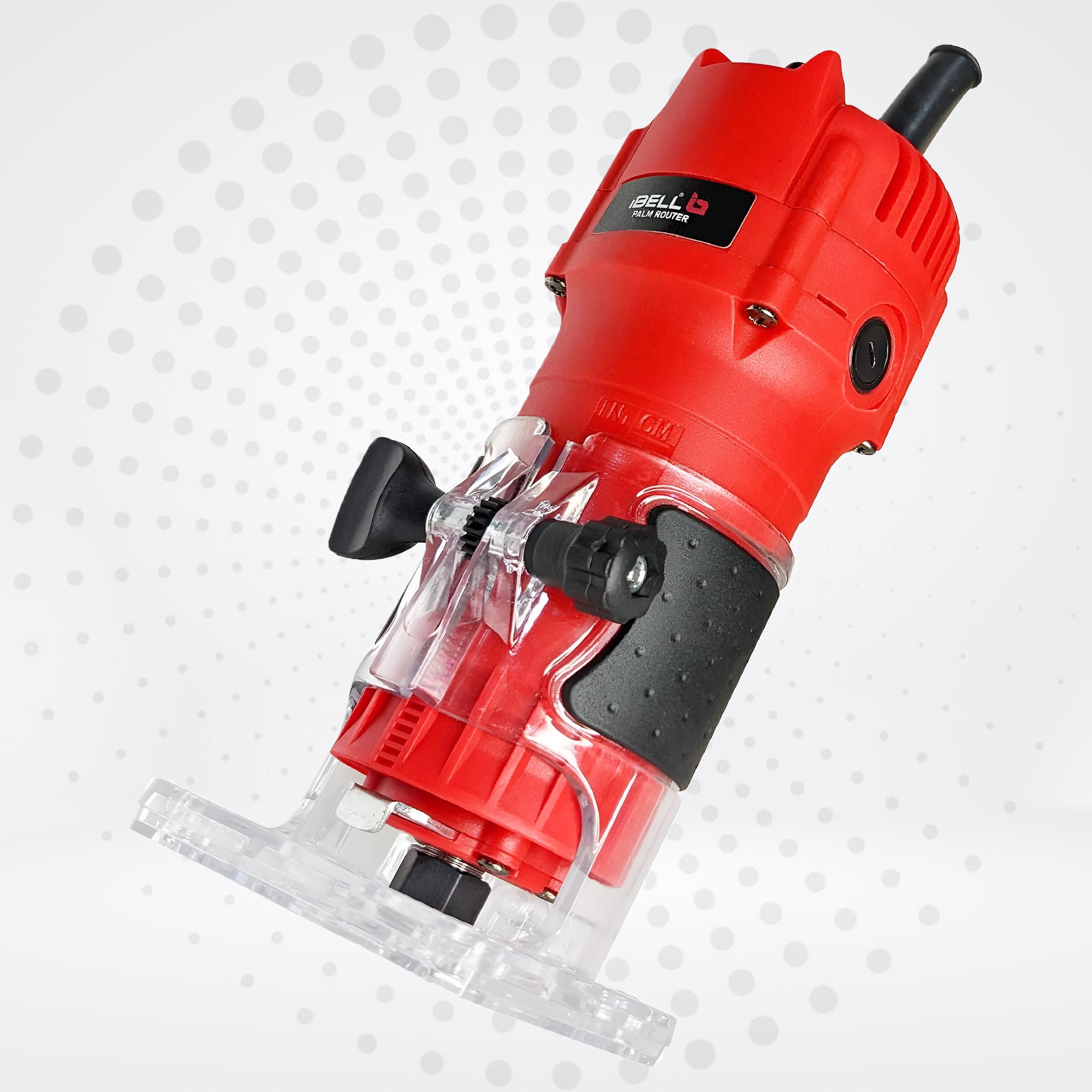 IBELL PR60-68 Professional Palm Router – 650W, 32000RPM, 6/6.35/8mm Co ...