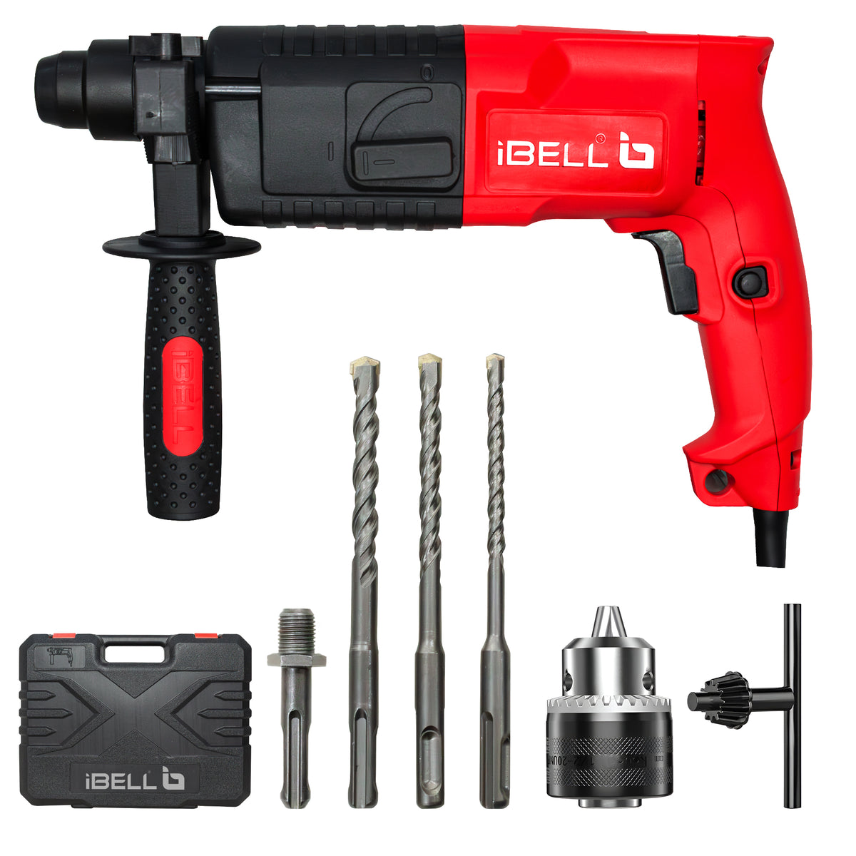 IBELL Rotary Hammer Drill Machine RH20-23, SDS Chuck,500W,850RPM,20MM ...