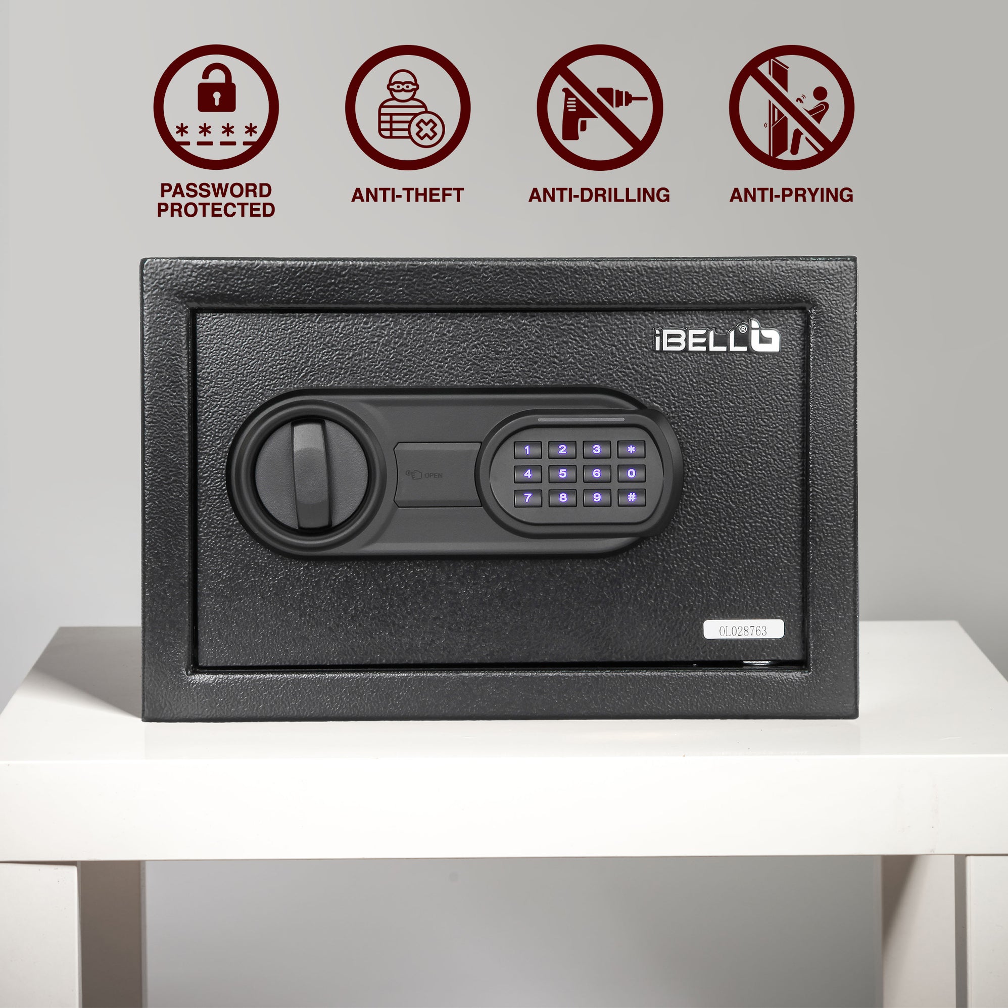 IBELL SL-20S 12.4L Locker Box For Money & Jewellery, Electronic Safe L ...