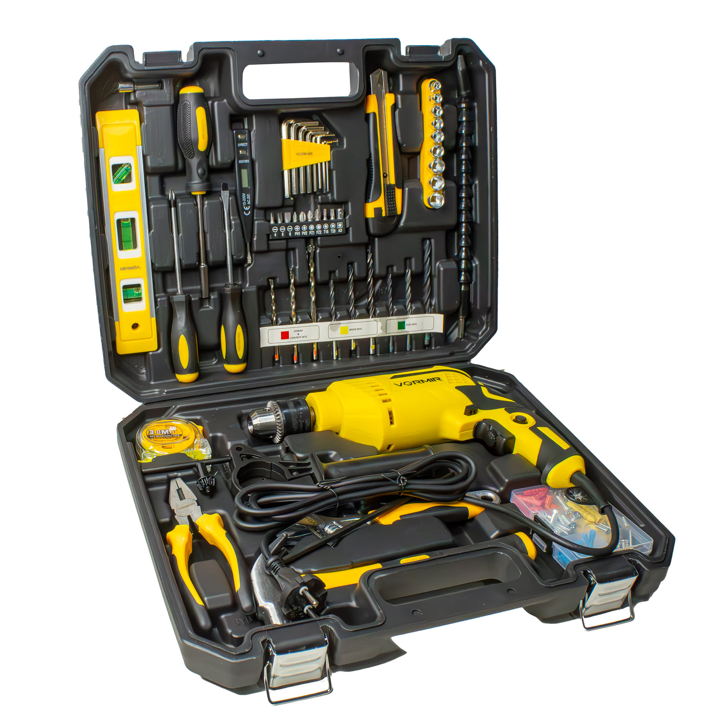 IBELL VORMIR TD13-120 650W Impact Drill Tool Kit – 13mm Keyed Chuck, C ...