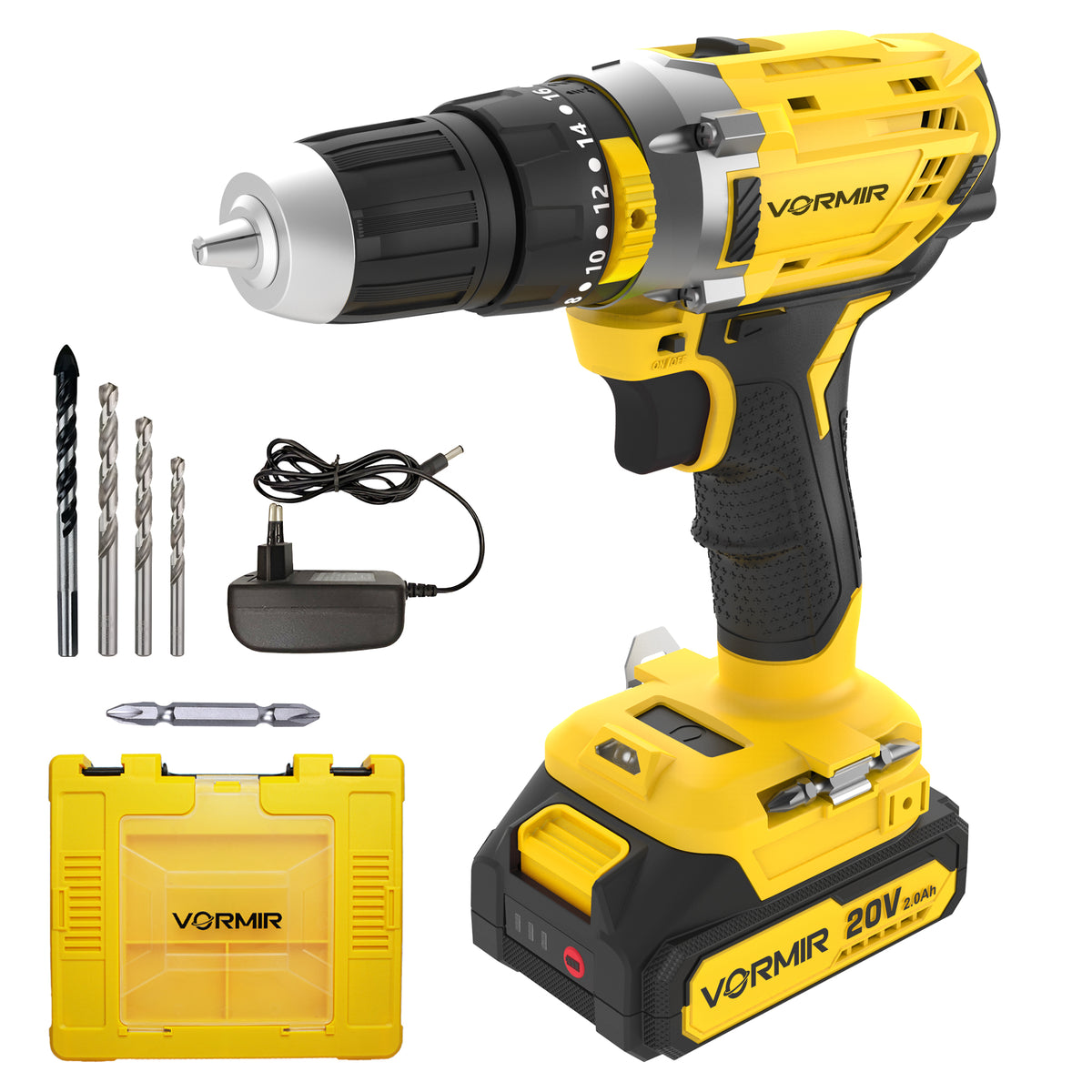 iBELL VR CD21-30 20V Max Cordless Drill Driver | 2 Modes (Drill & Impa ...
