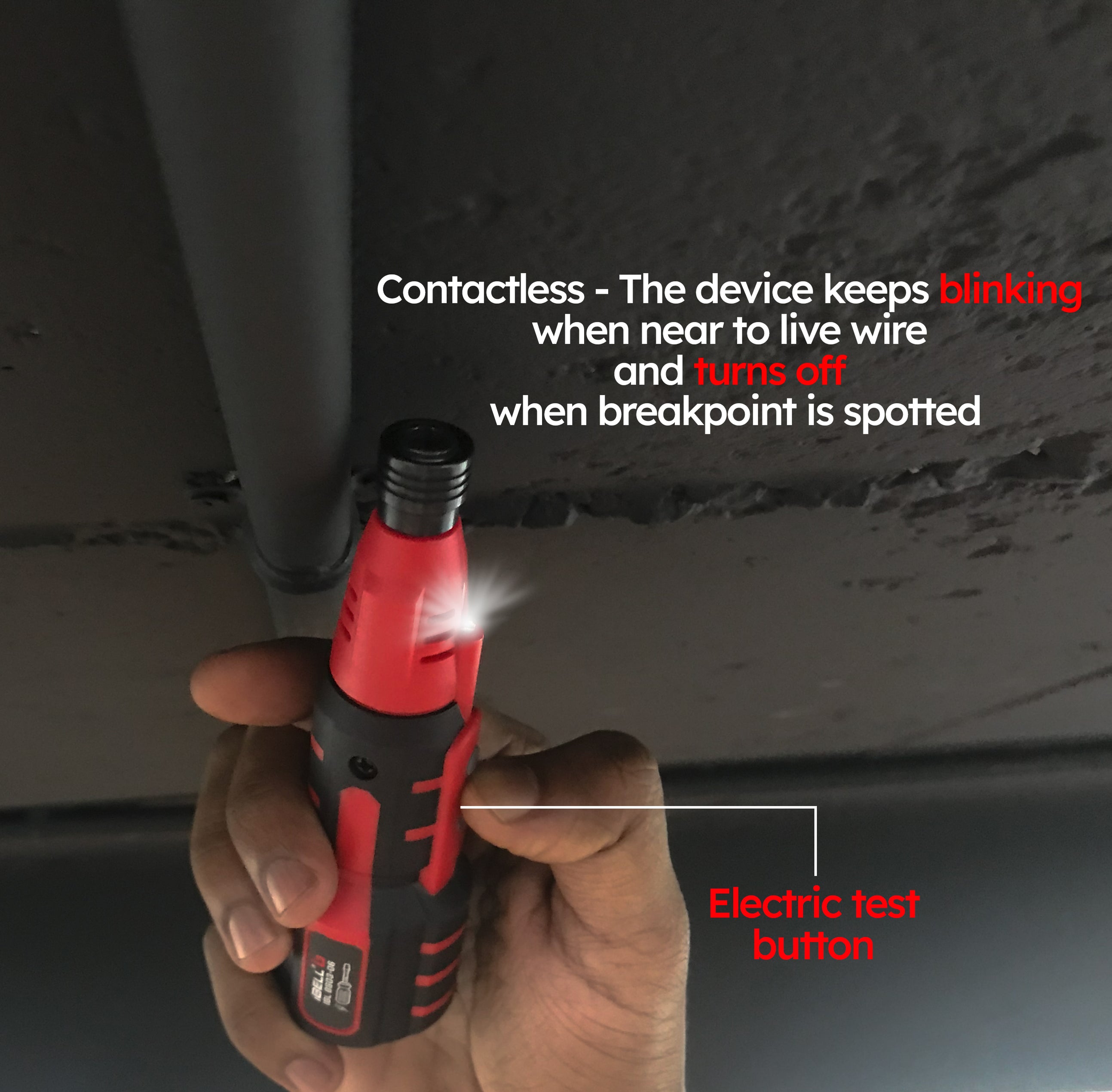 iBELL BS03-06 6.35mm Electric Contactless Tester Combination Screwdriv ...