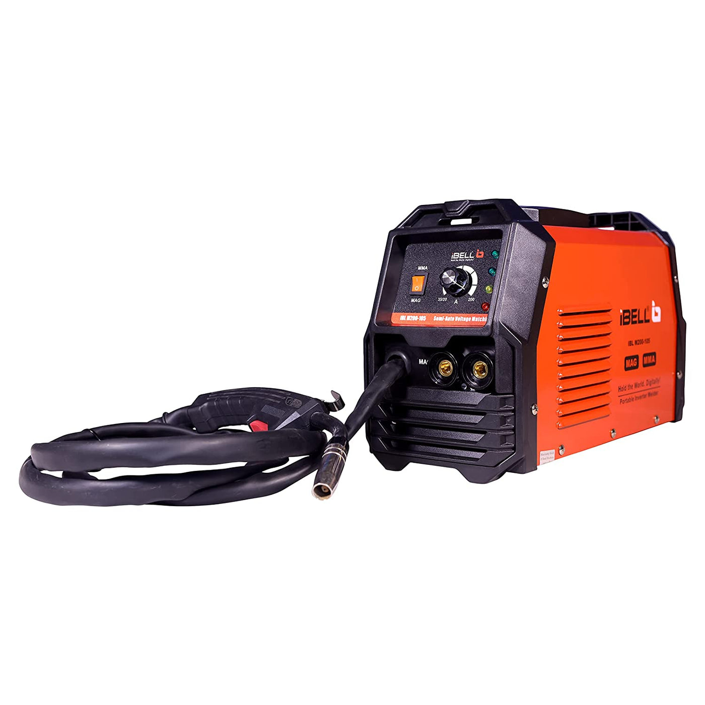 iBELL M200-105 MAG/MMA Welder Flux Cored Wire Gasless AC 220V, 5.0 KvA ...