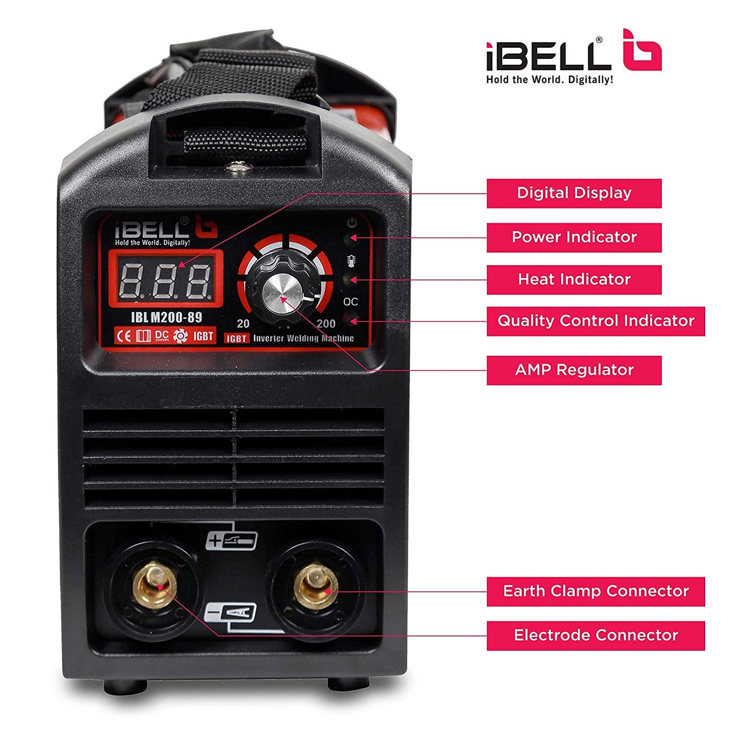 iBELL 200-89 Inverter ARC Compact Welding Machine (IGBT) 200A with Hot ...