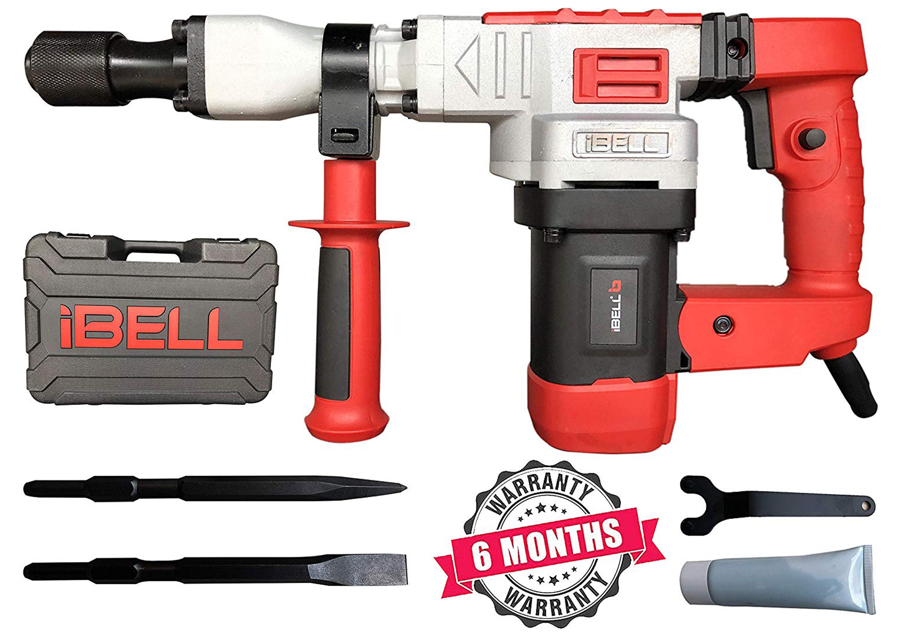 iBELL DH10-78 Demolition Hammer 1150W, 4100RPM, 230V, 17MM - 6 Months ...